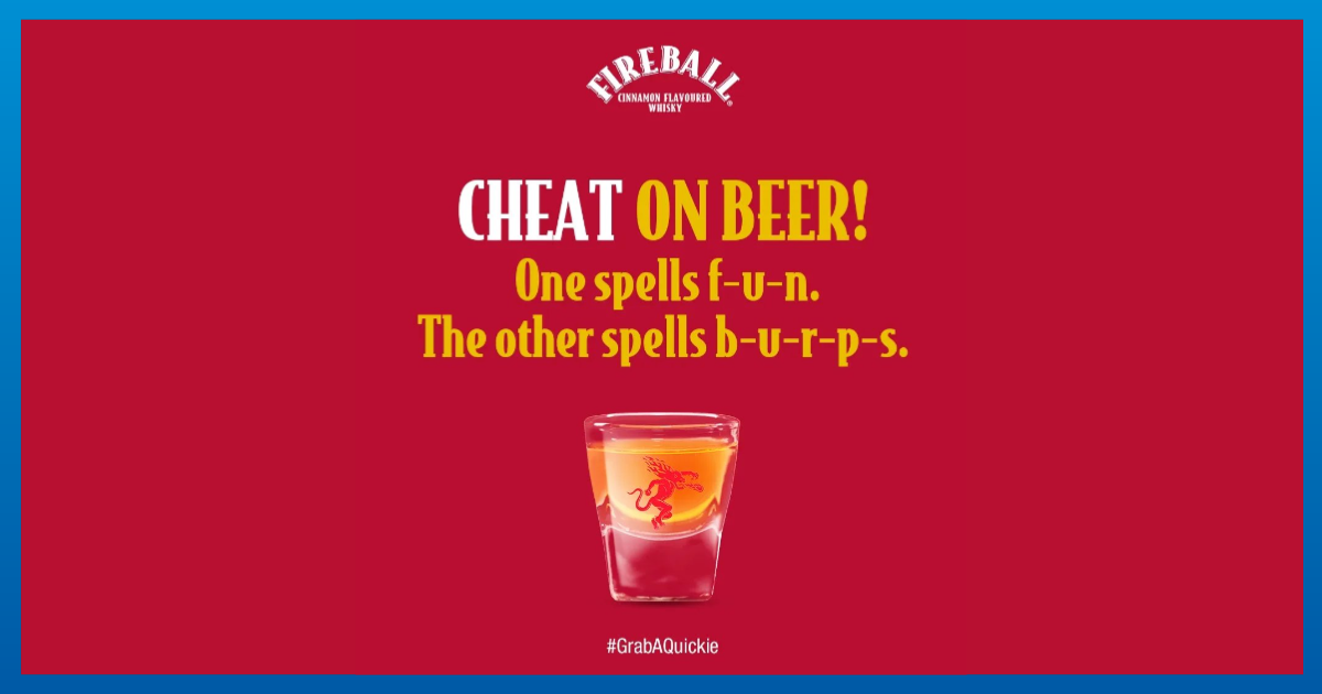 Fireball Whisky India unveils a campaign to celebrate cheating, created ...